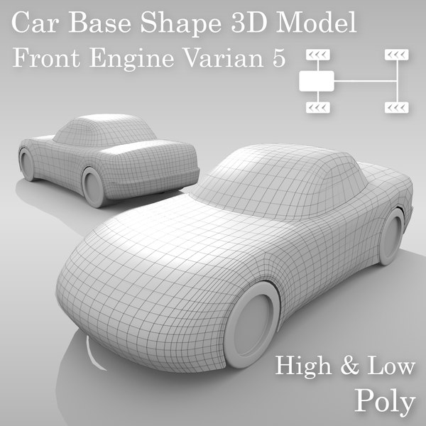 modelo 3d Base de coche FR Variante de diseño 5 - TurboSquid 1145090