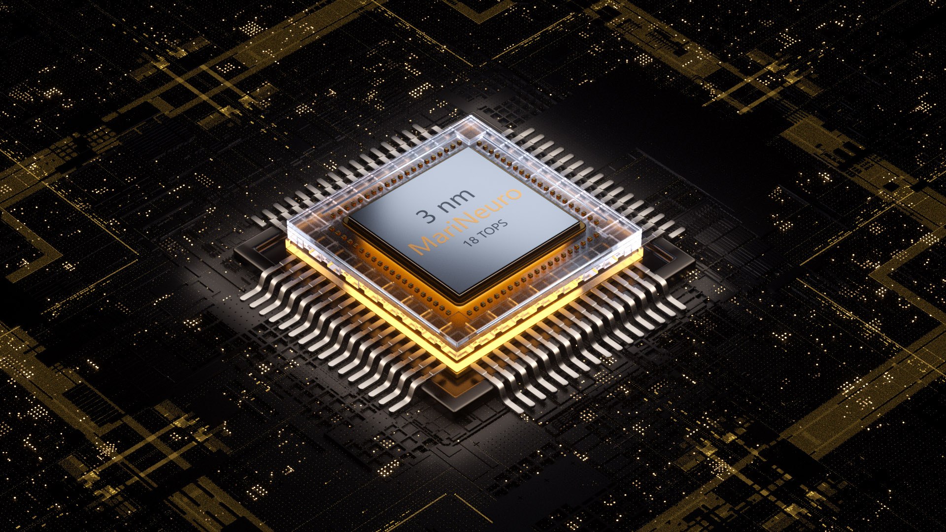 3D Circuit board structure of C4D Octan technology chip scene ...