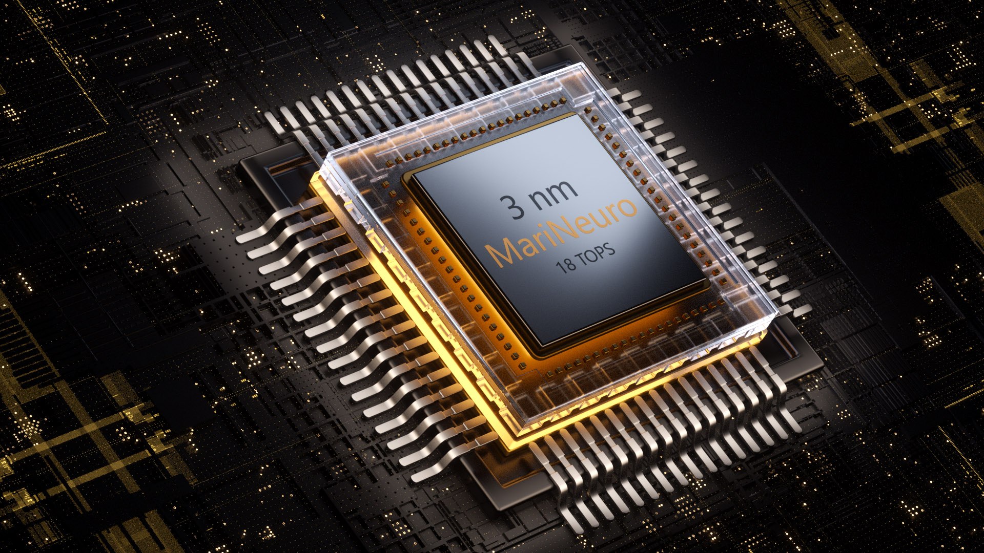 3D Circuit board structure of C4D Octan technology chip scene ...