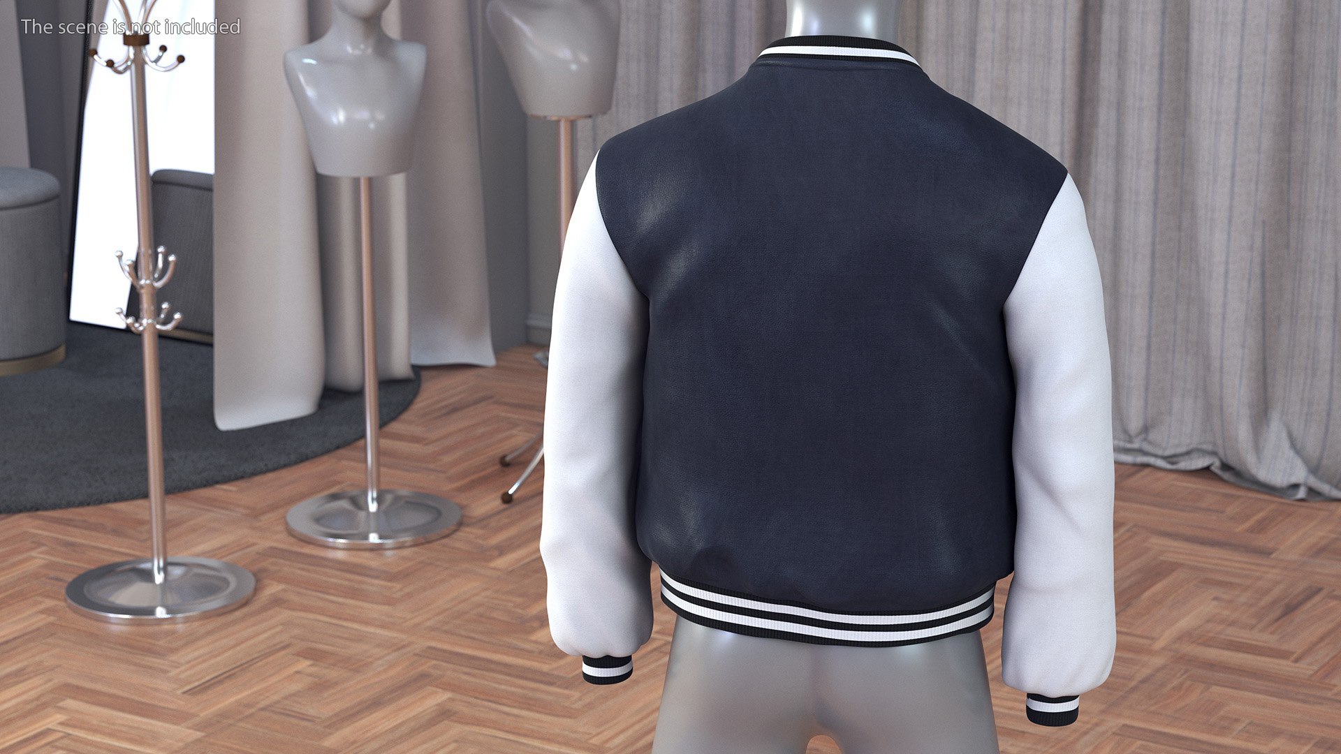 3D Bomber Jacket For University And Schools Model - TurboSquid 2163567