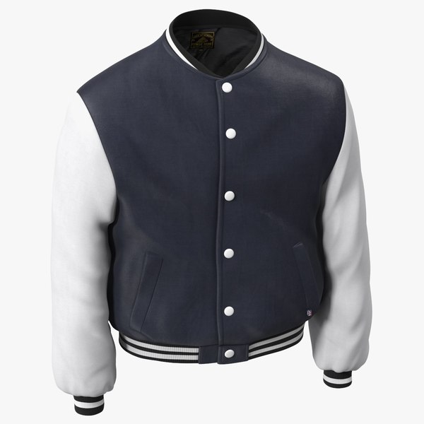modelo 3d Chaqueta Bomber para Universidad y Escuelas - TurboSquid 2163567