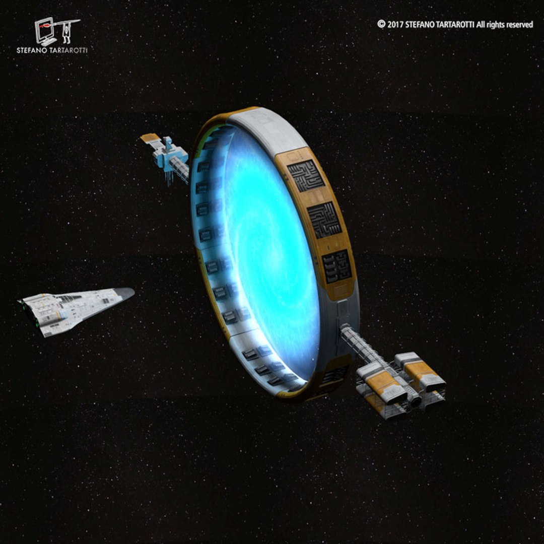3D Sci-fi Stargate Shuttle Model - TurboSquid 1196370
