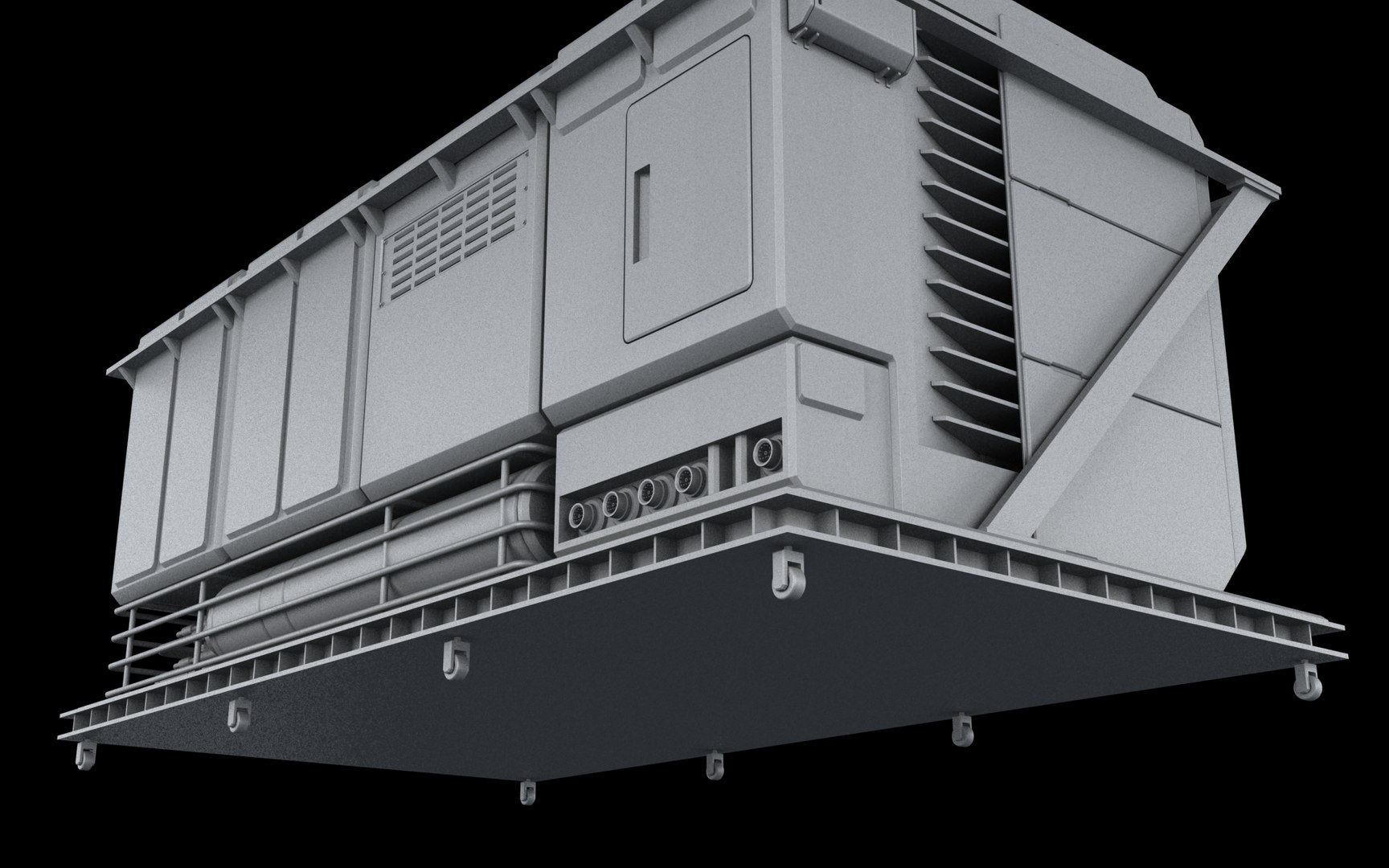 Sci-Fi Generator 3D Model - TurboSquid 2047275