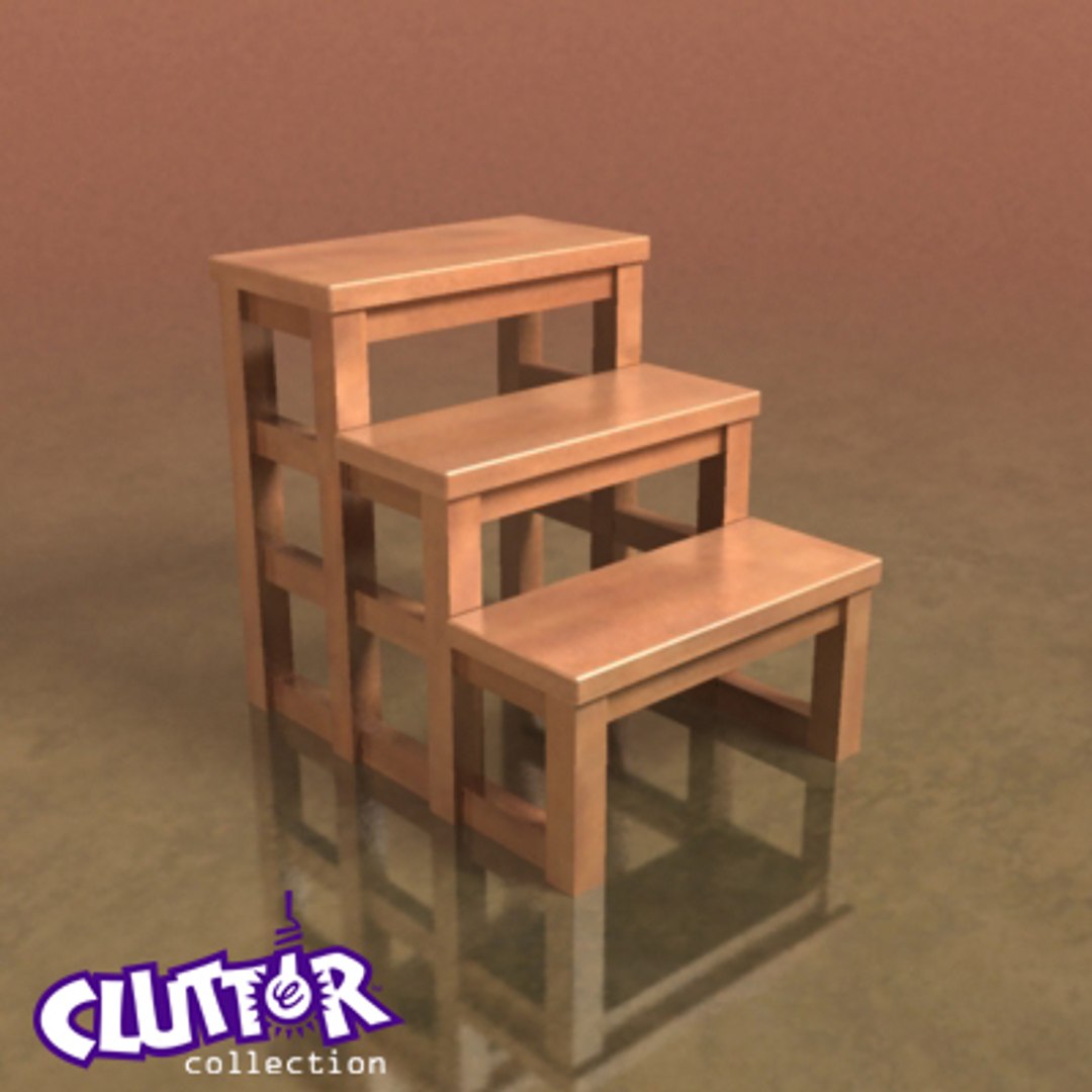 3d Designer Step Stool Model
