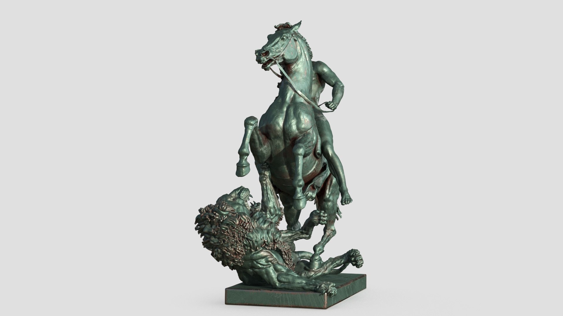 3D The Lion Fighter By Albert Wolff Model - TurboSquid 2369075