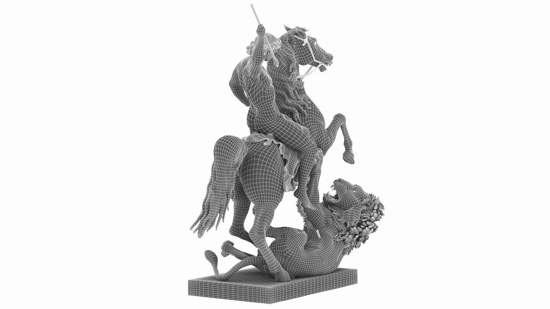 3D The Lion Fighter By Albert Wolff Model - TurboSquid 2369075