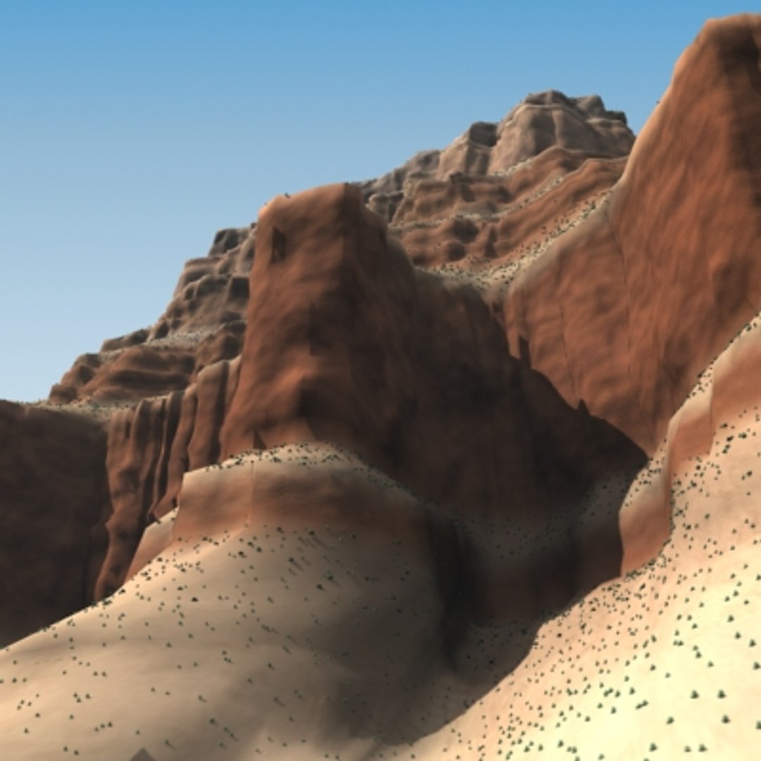 Canyon Modeled 3d Model