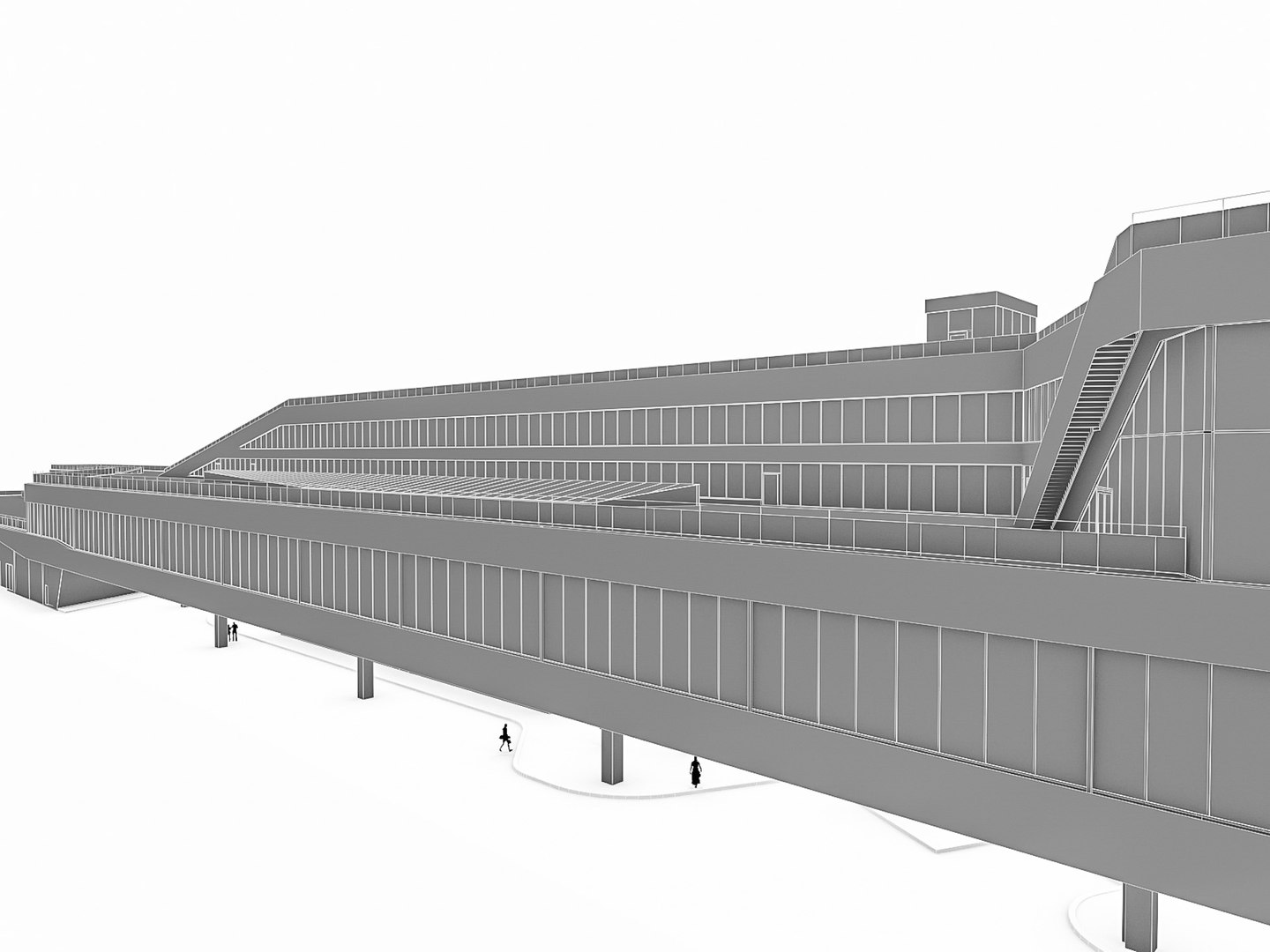 Port Terminal Building 3D - TurboSquid 1751376