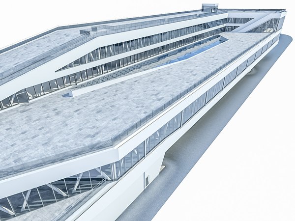 Port Terminal Building 3D - TurboSquid 1751376