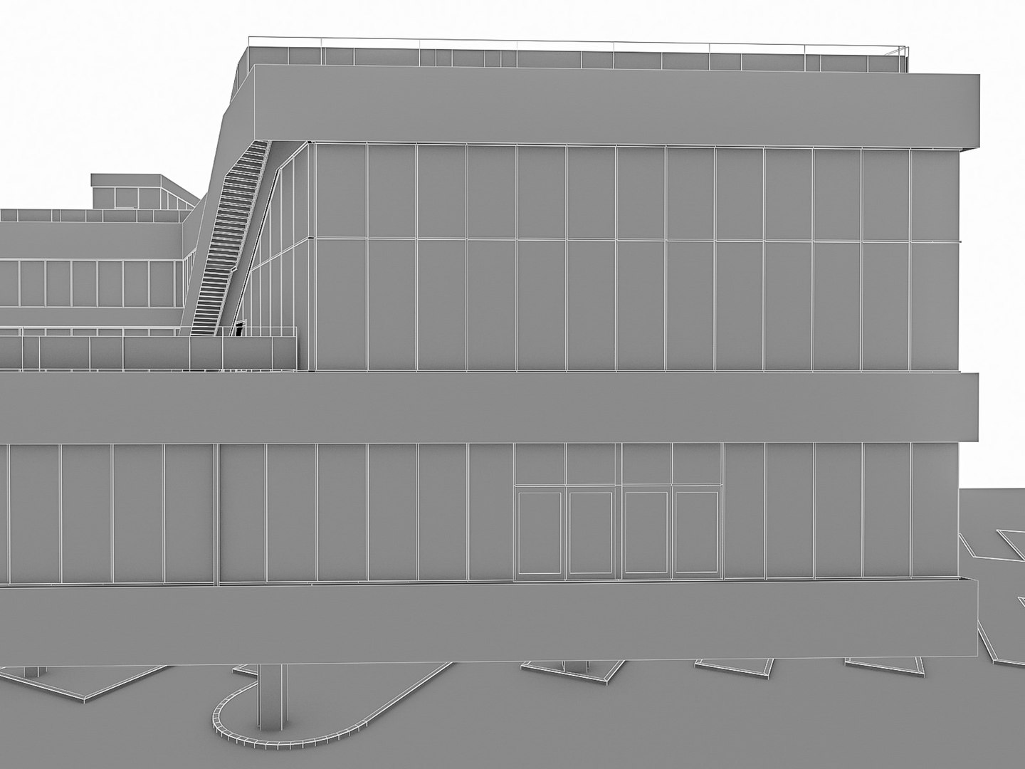 Port Terminal Building 3D - TurboSquid 1751376