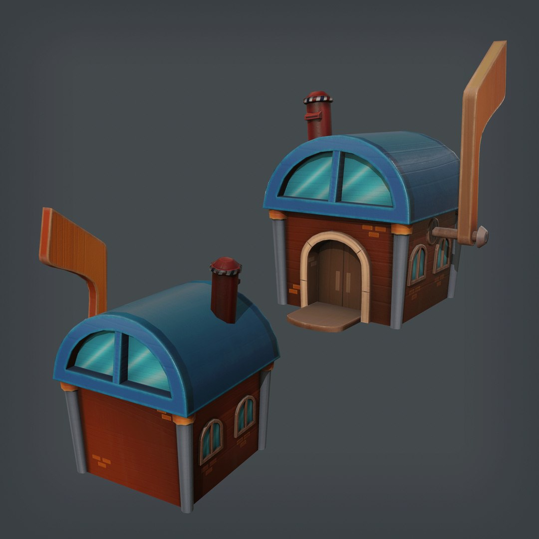 3D Mailbox House - TurboSquid 1745996