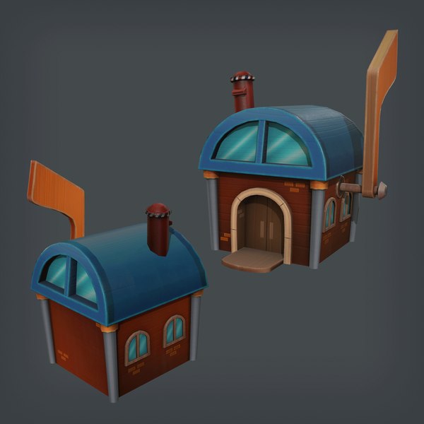 3D Mailbox House - TurboSquid 1745996