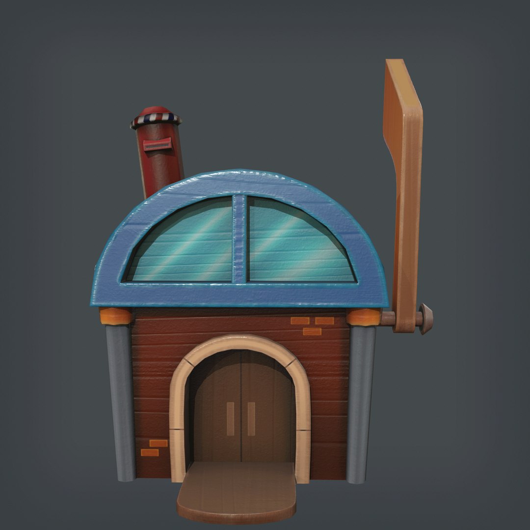 3D Mailbox House - TurboSquid 1745996