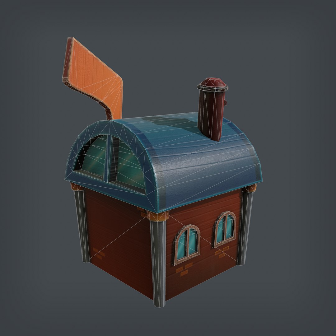 3D Mailbox House - TurboSquid 1745996