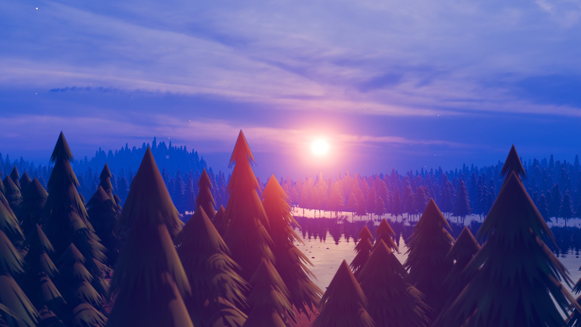 Stylized Low Poly Forest River 3D - TurboSquid 2345047