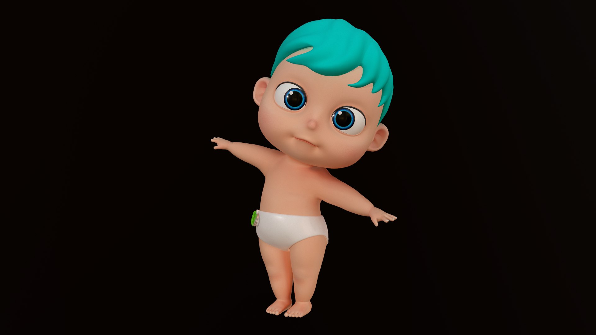 Character Baby Boy Rig 3D Model - TurboSquid 1394208