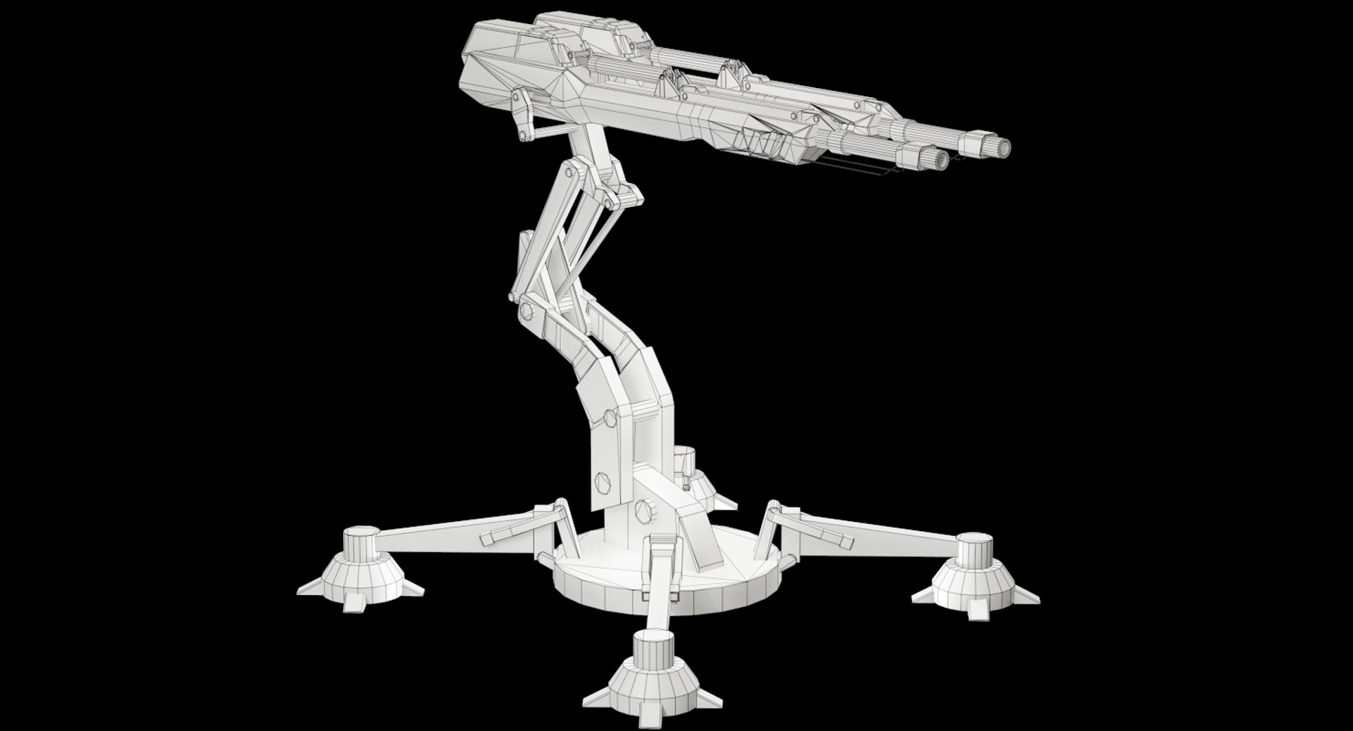 Ready Sci-fi Turret Model - TurboSquid 1255792