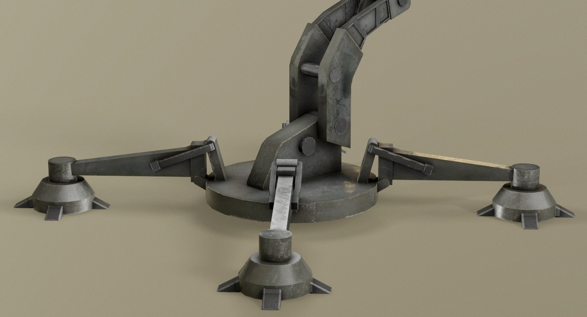Ready Sci-fi Turret Model - TurboSquid 1255792