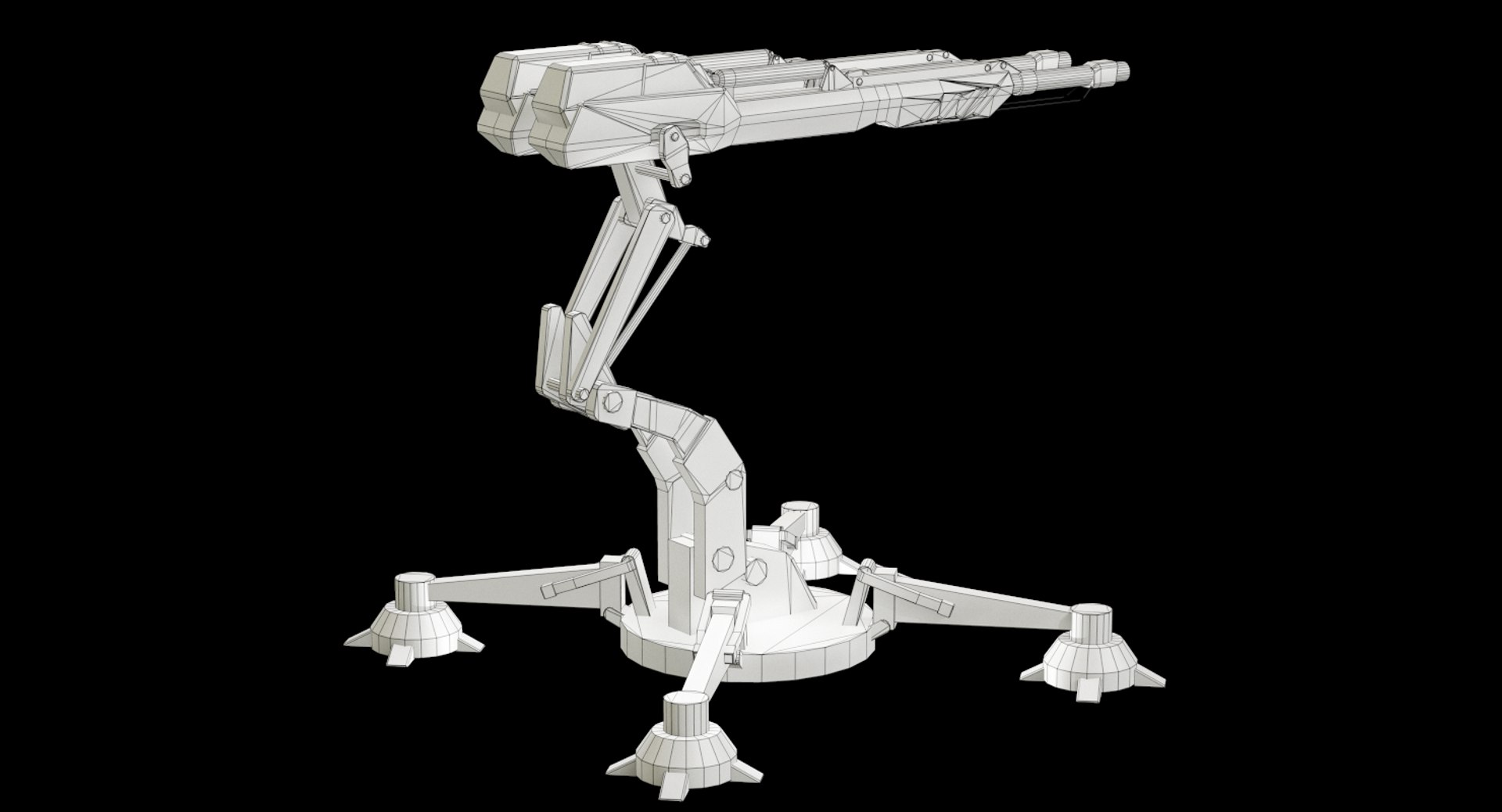 Ready Sci-fi Turret Model - TurboSquid 1255792