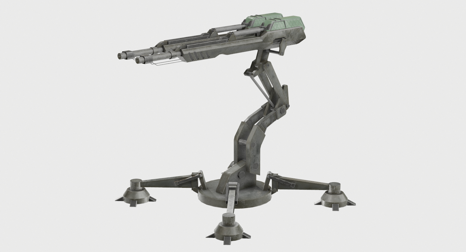Ready Sci-fi Turret Model - TurboSquid 1255792