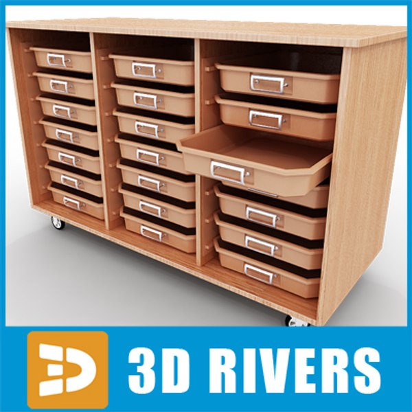 3d mobile tray holder