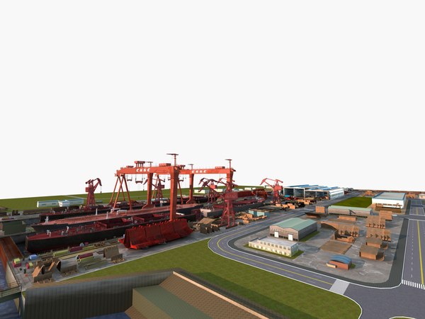 Ship shipyard 3D model - TurboSquid 1385639