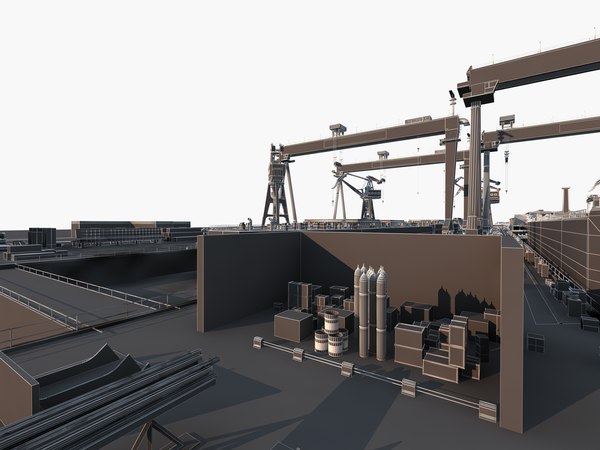 Ship shipyard 3D model - TurboSquid 1385639