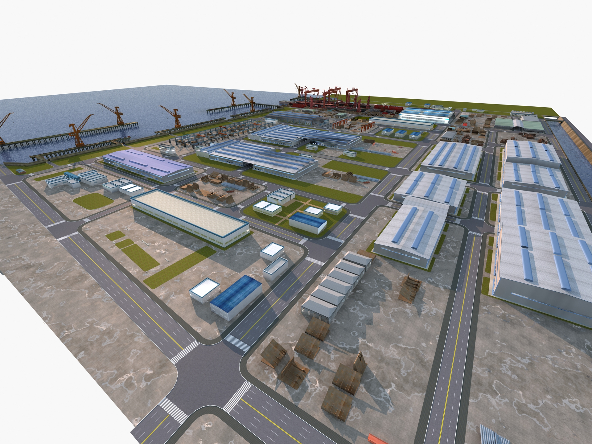 Ship shipyard 3D model - TurboSquid 1385639