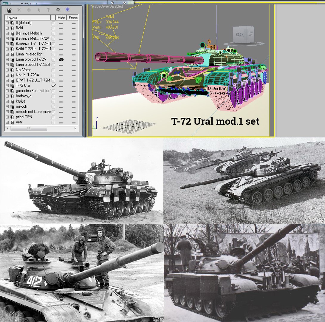 t-72 ural tank 2 3d max