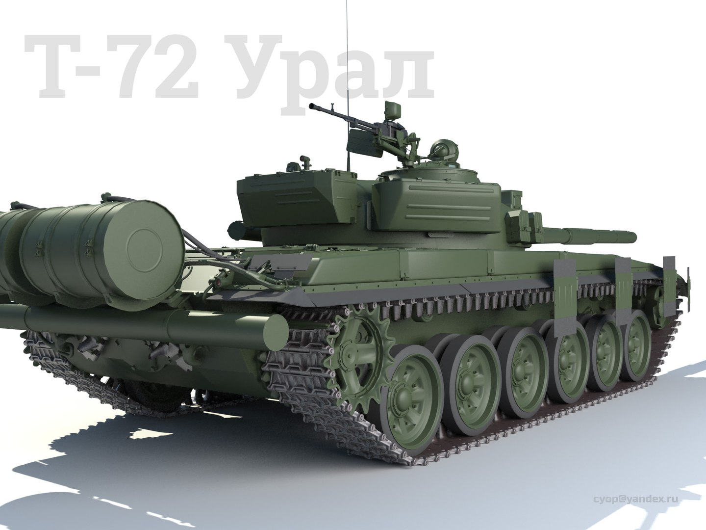 t-72 ural tank 2 3d max