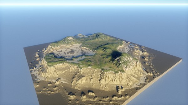 modèle 3D de Island Heightmap - TurboSquid 2065994