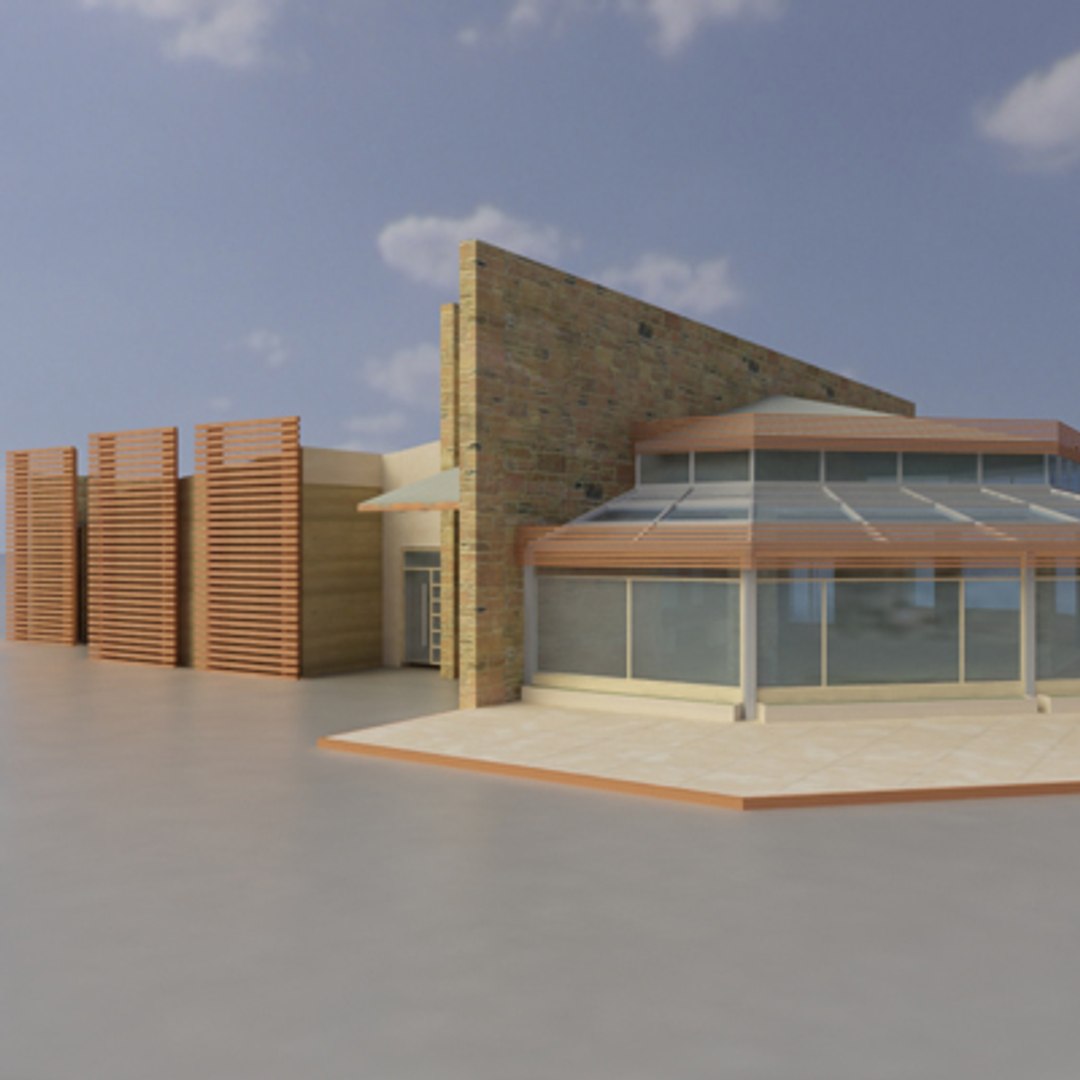 3d Model Multi Purpose Building