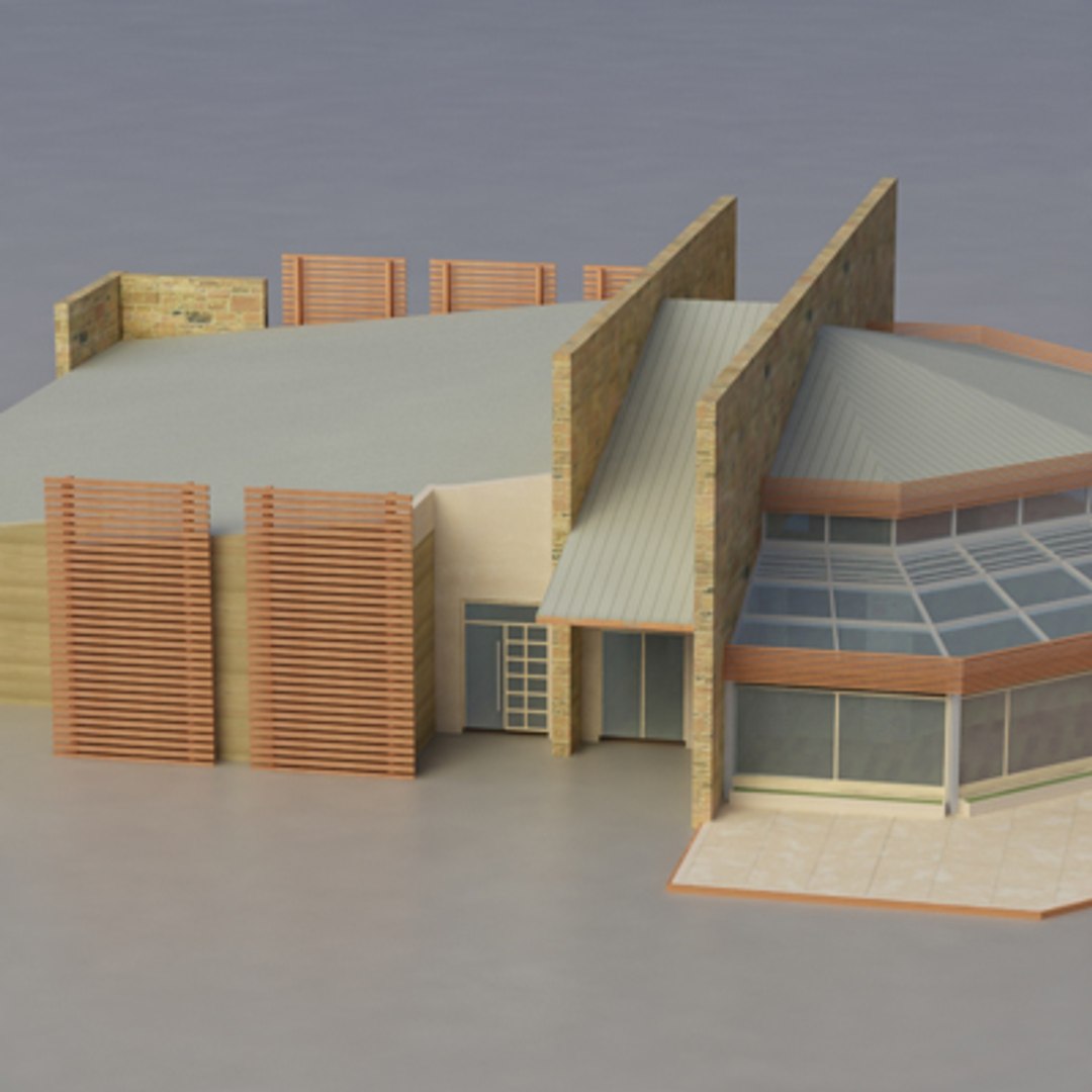 3d Model Multi Purpose Building
