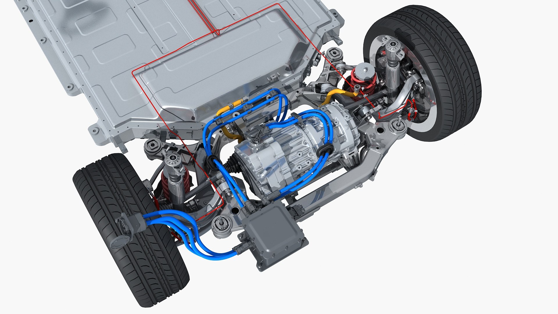 Electric Chassis X-ray Model - TurboSquid 2038423