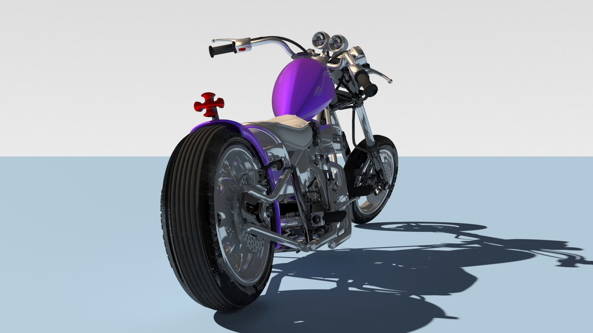 3D Harley Davidson Chopper Model - TurboSquid 1199858