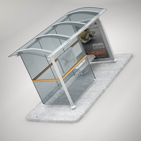 maya modern bus stop