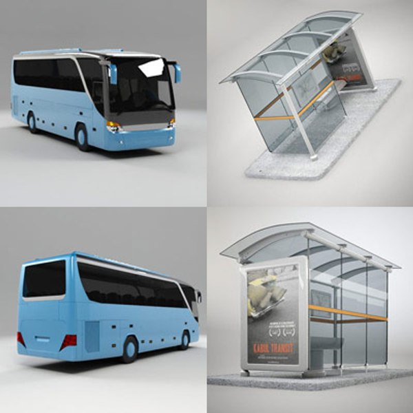 maya modern bus stop