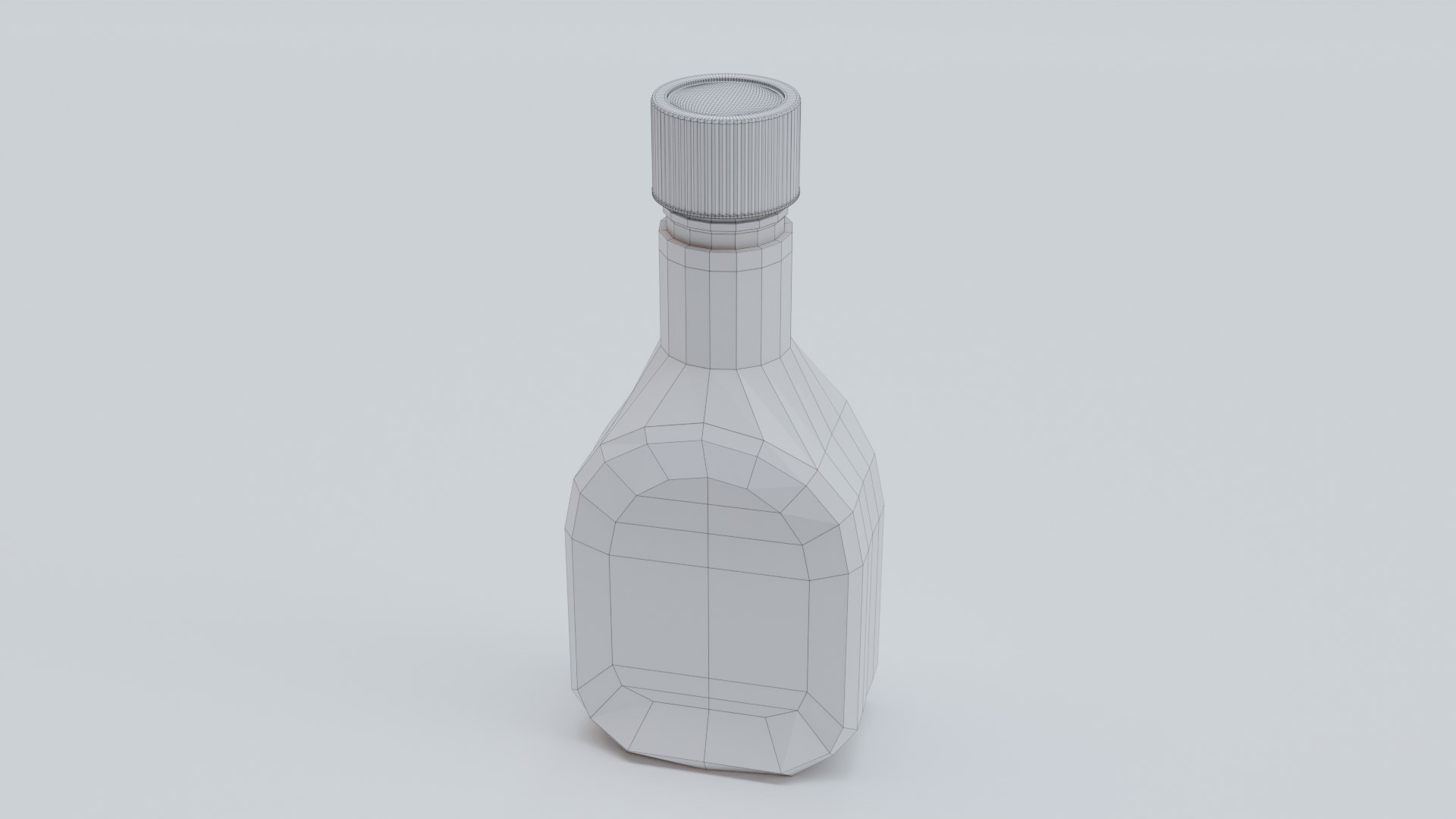 3D Brown Banjo Sauce Bottle With Black Ribbed Screw Cap - TurboSquid ...