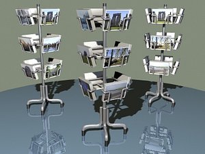 Postcard Stand 3D Models for Download | TurboSquid