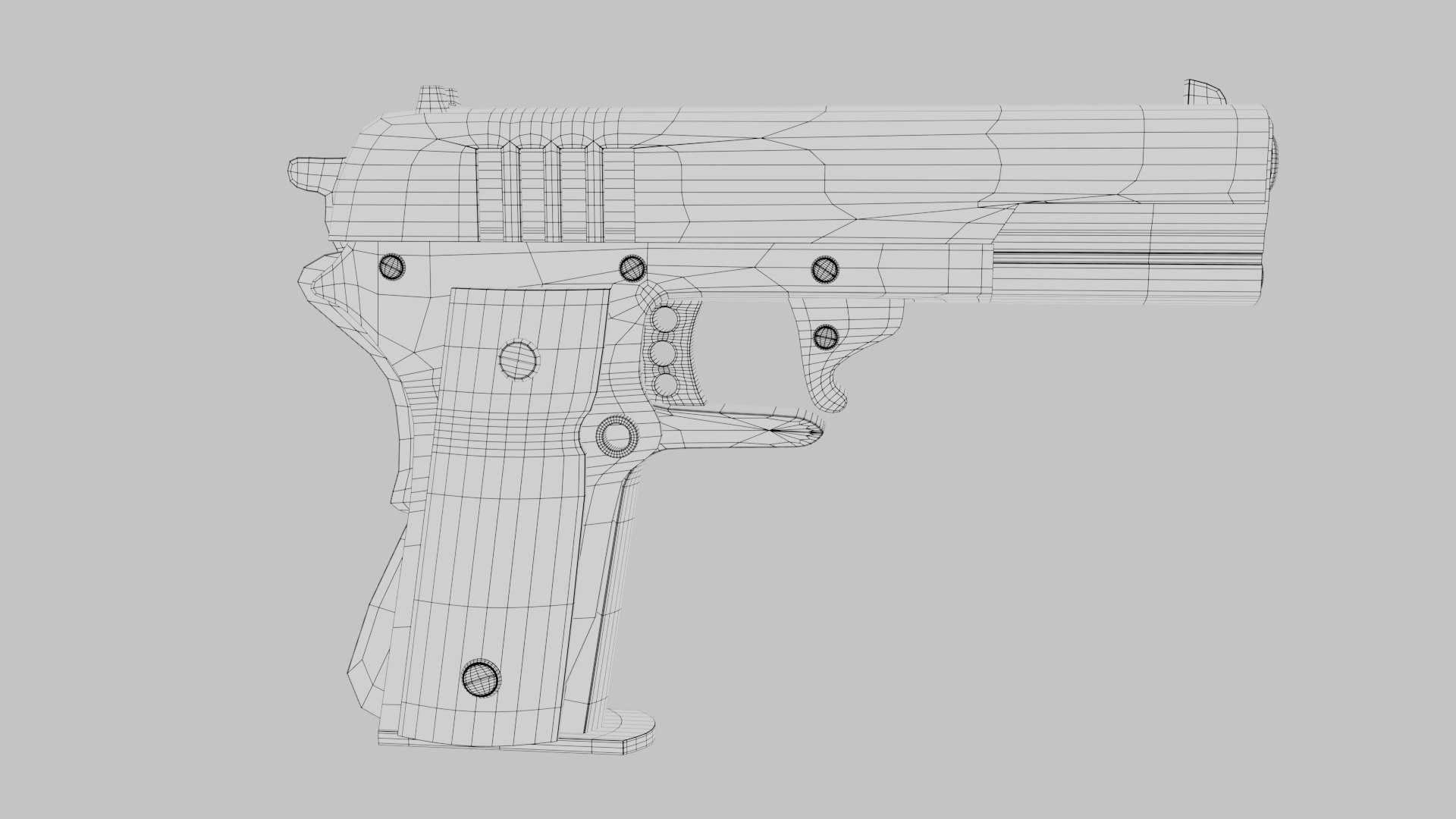 3D Model The Punisher And Wolfwood Gun From Trigun Anime - TurboSquid ...