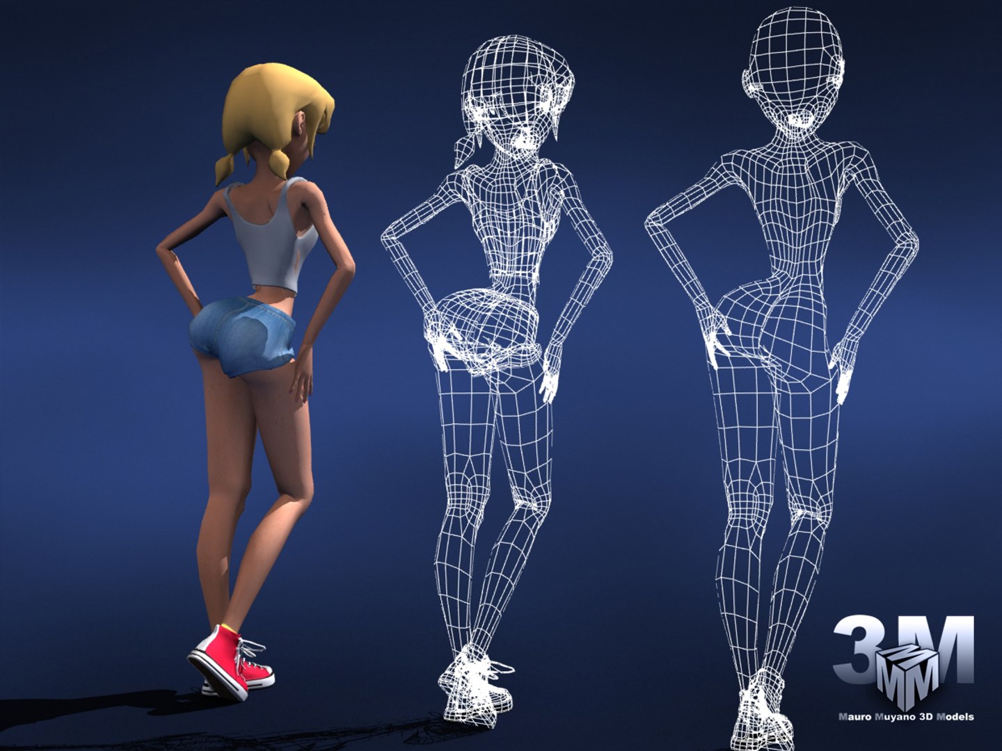 3d Model Girl Woman
