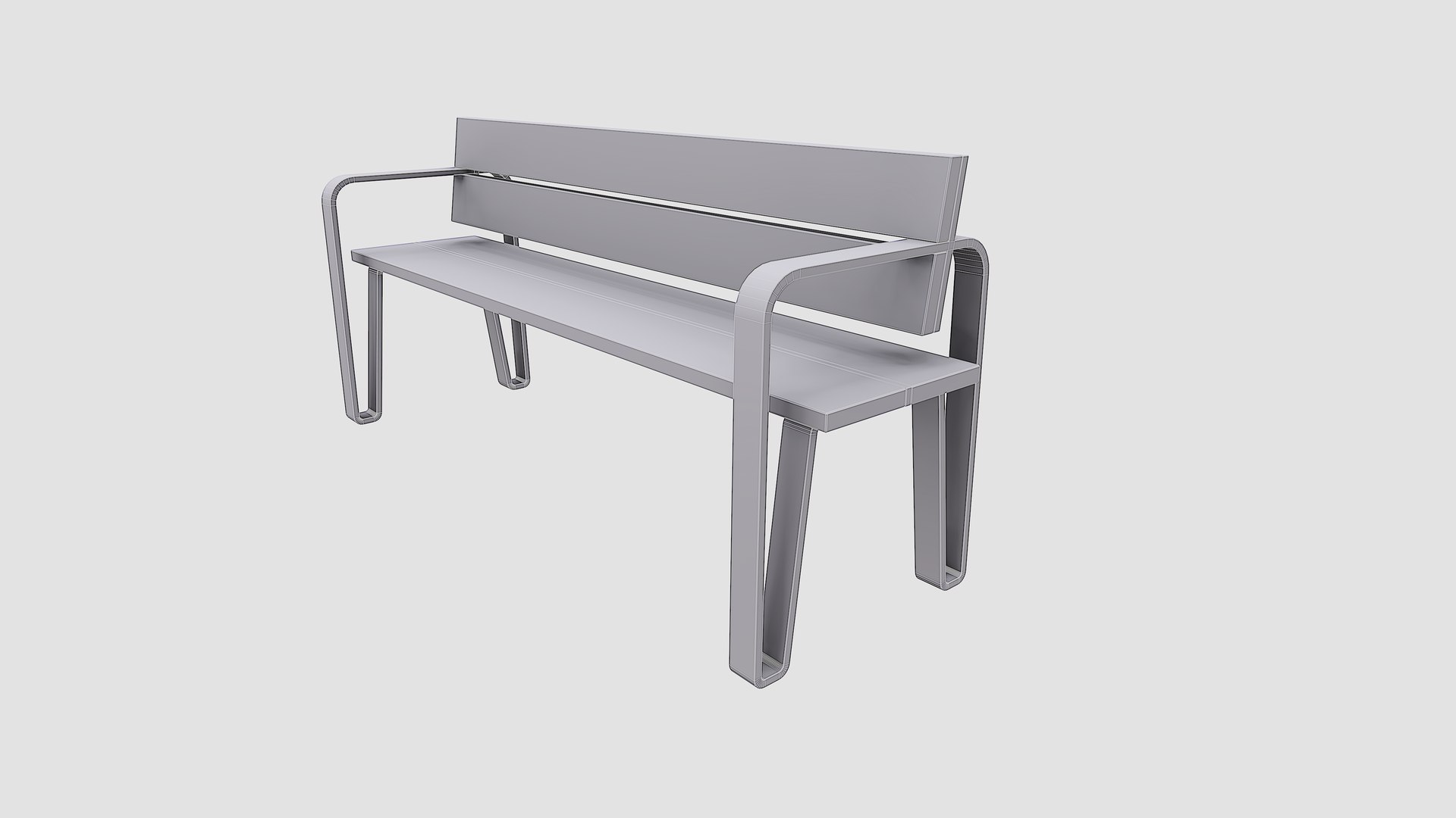 Bench 7 With PBR 4K 8K 3D - TurboSquid 1843491