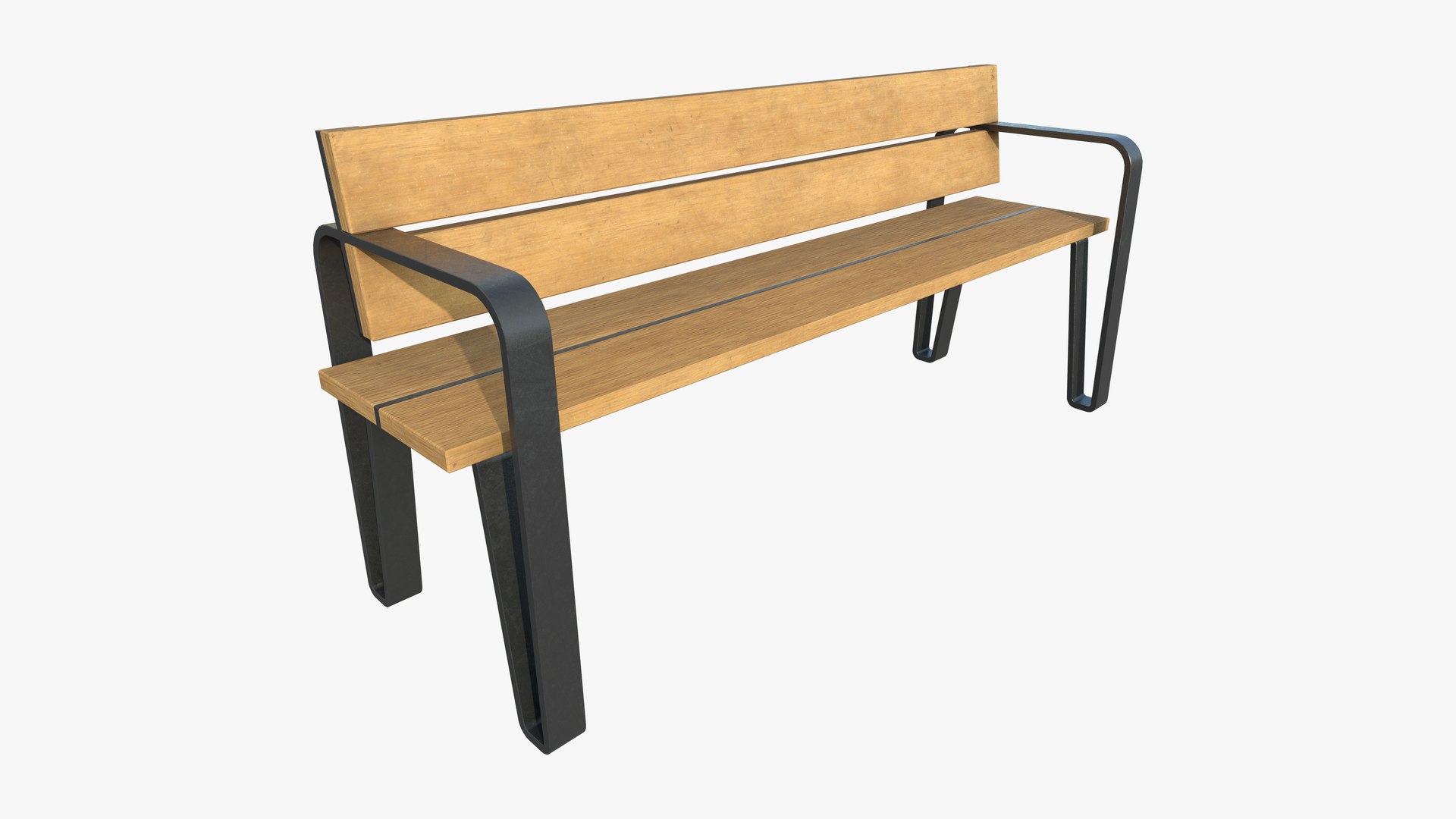 Bench 7 With PBR 4K 8K 3D - TurboSquid 1843491