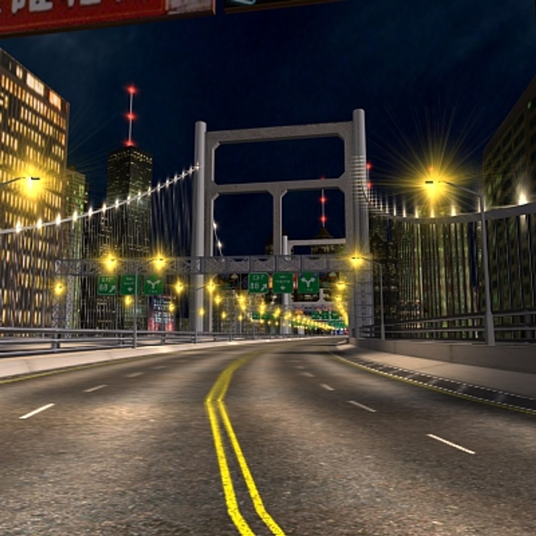 Night City 3d Model