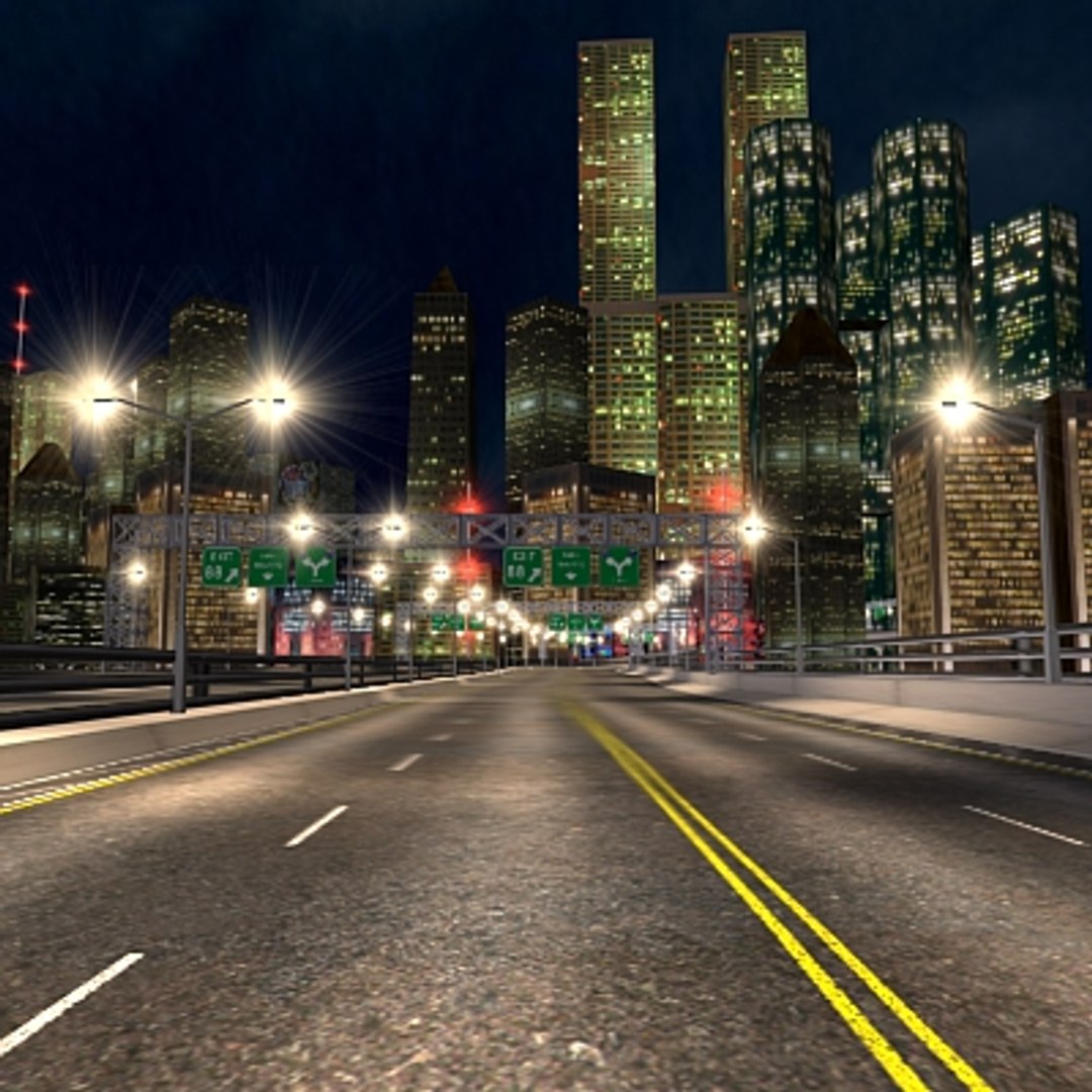 Night City 3d Model