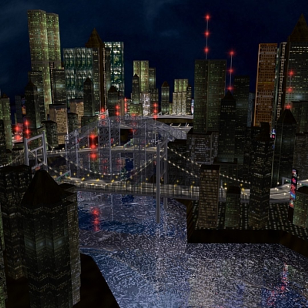 Night City 3d Model