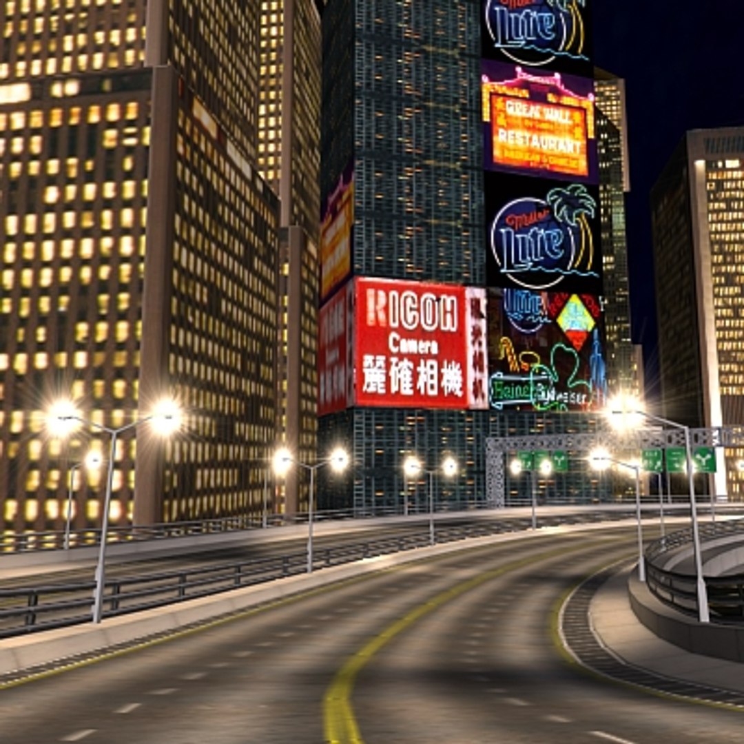 Night City 3d Model