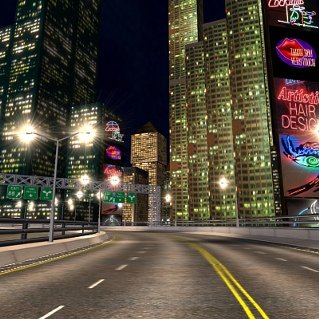 Night City 3d Model