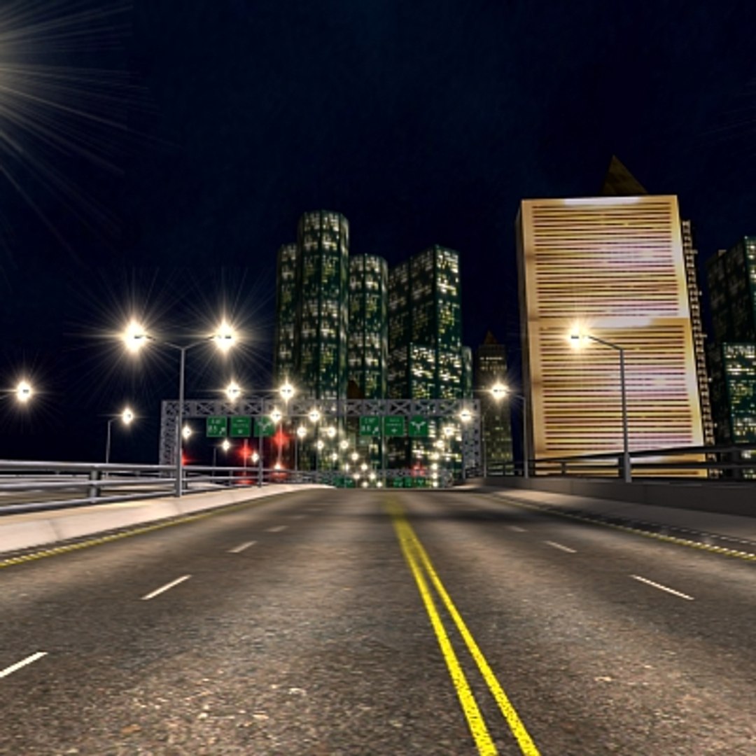 Night City 3d Model