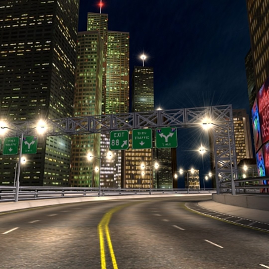 Night City 3d Model